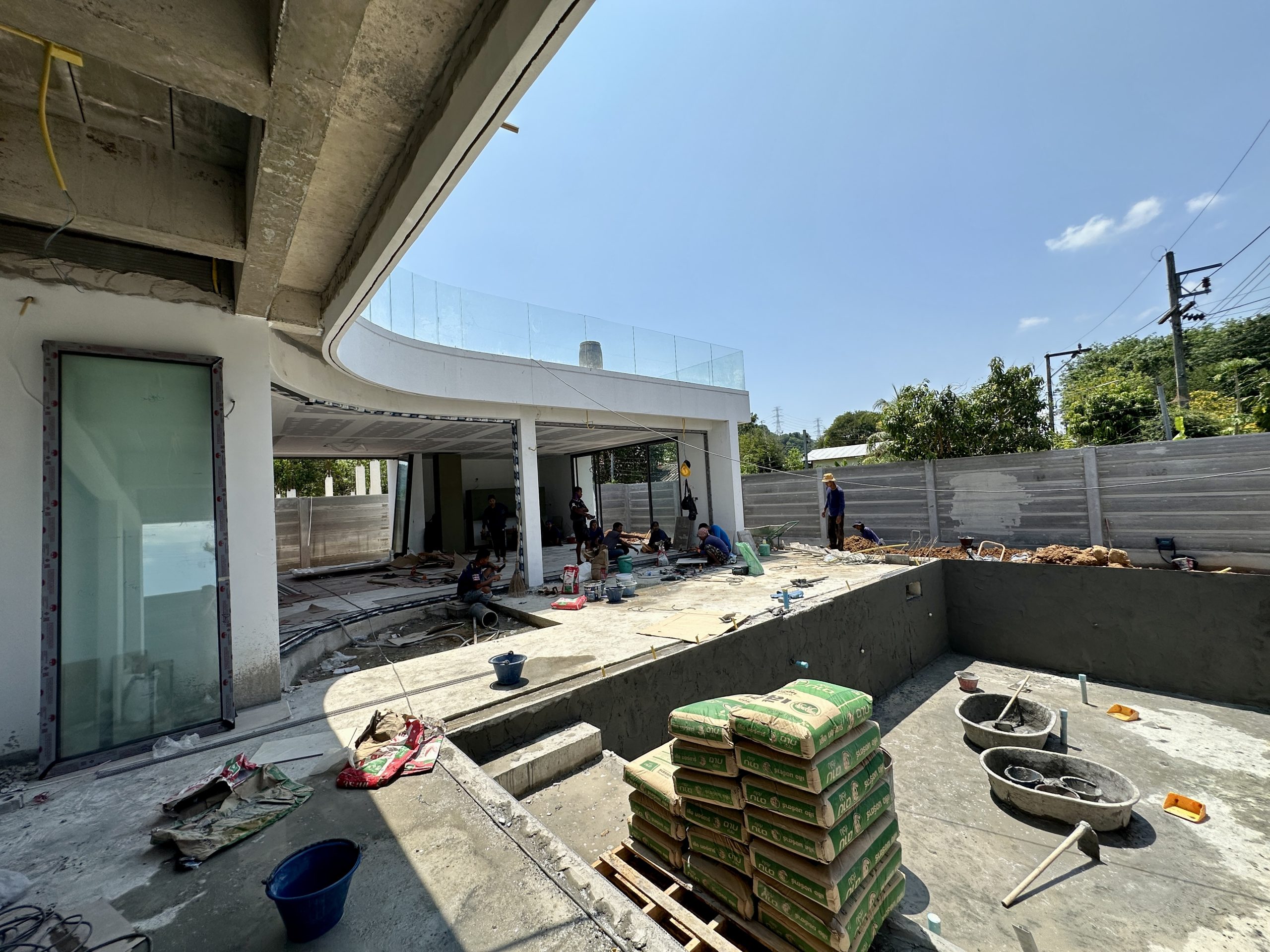Show villa construction update 18 March 2025 - Sinara Pool Villas